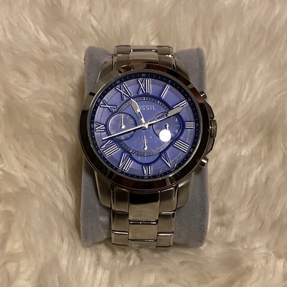 Fossil | Accessories | Fossil Mens Grant Chronograph Stainless Steel ...